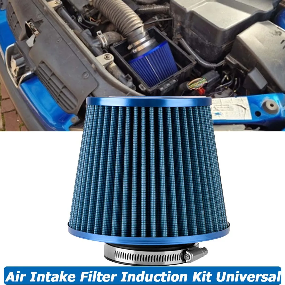 76MM-Auto-Air-Filters-Cold-Air-Intake-Filter-Induction-Kit-Universal-3 ...