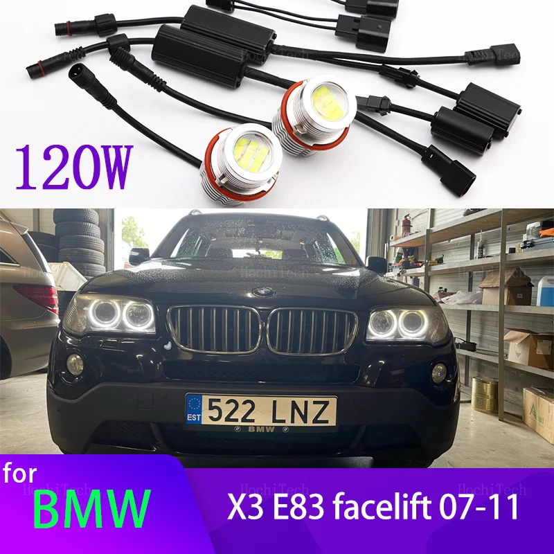LED-Car-Angel-Eyes-Marker-Lights-Bulbs-error-free-For-BMW-E83-X3 ...
