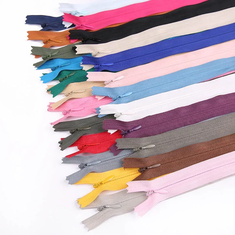 10pcs-Color-Invisible-Zippers-Nylon-Coil-Zipper-Tailor-Zippers-For ...