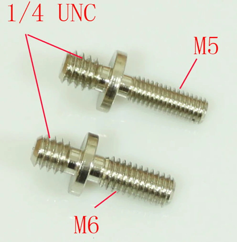 2x-1-4-Male-Threaded-to-M5-M6-Male-Threaded-screw-Adapters-for-tripod ...