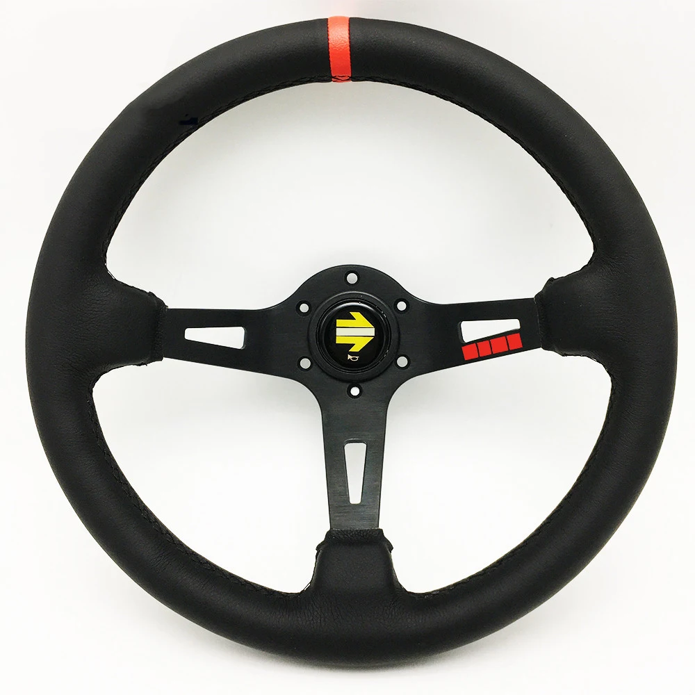 13inch-Leather-Deep-Concave-Racing-Steering-Wheel-330mm-Car-Steering ...
