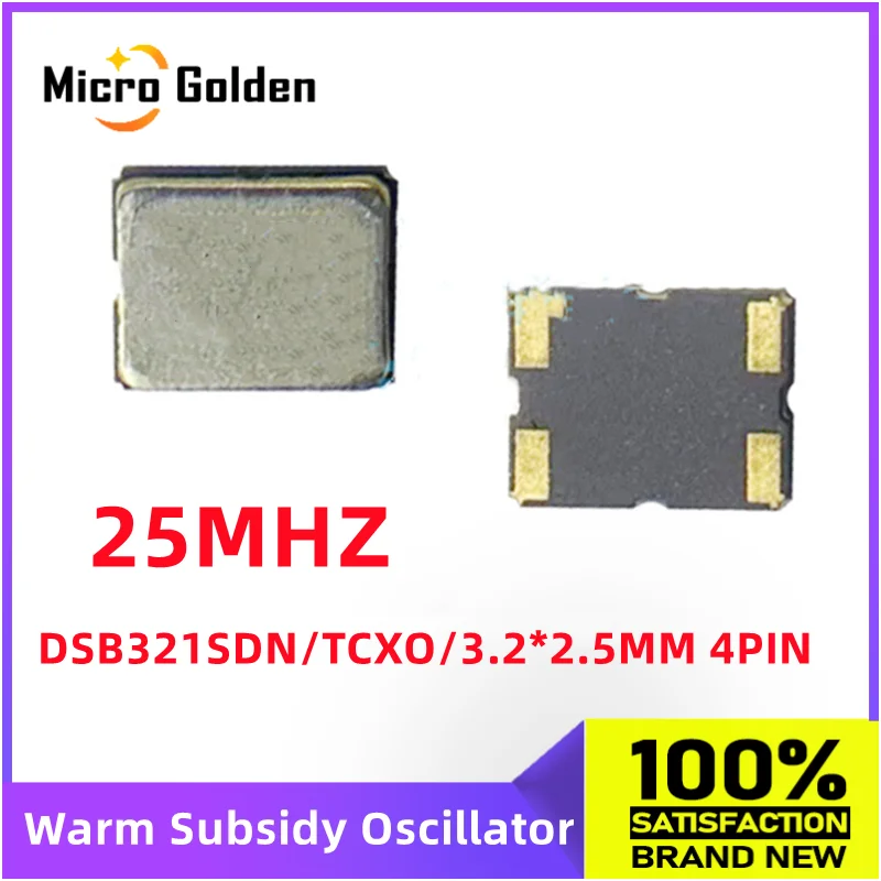 (5pcs) DSB321SDN 25M 25MHZ 25.000MHZ TCXO 3225 Temperature Compensation Crystal Oscillator High ...