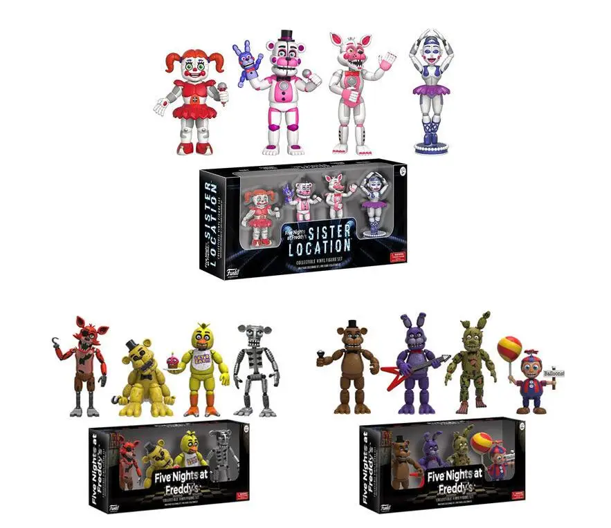 4pcs-set-Game-Five-Nights-Freddy-Character-Cute-PVC-Action-Figure-Model ...