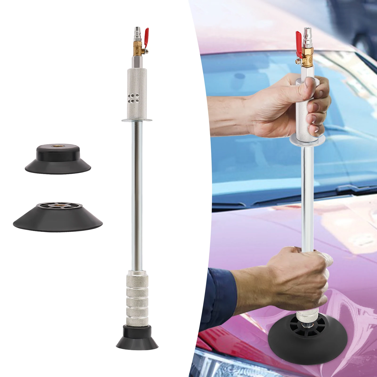 Air Pneumatic Dent Puller Car Body Repair Suction Cup Slide Tool Vacuum Slide Hammer with 3 Suction Cups AliExpress 1420
