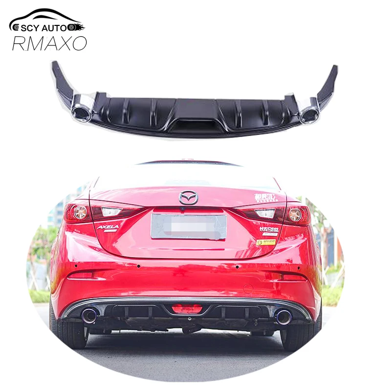 For-Mazda-3-Axela-2014-2017-Rear-Bumper-Diffuser-Bumpers-Protector-WCK ...