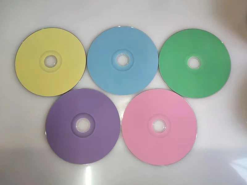 Wholesale 5 Pcs Multicolor Grade A 700 MB 52x Blank Audio Music CD R ...