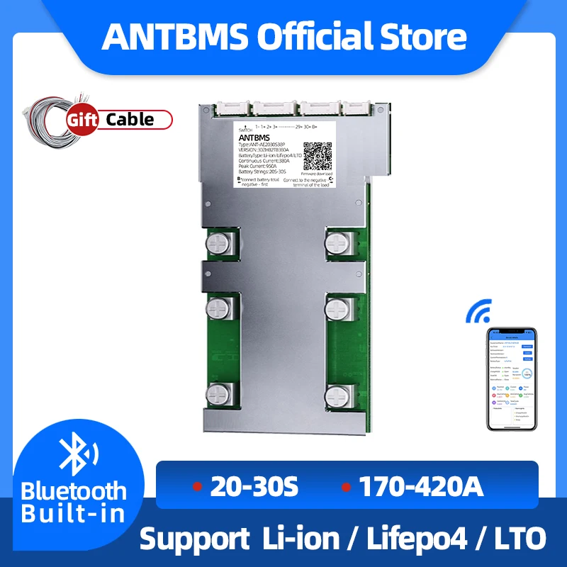 ANT-smart-BMS-20S-24S-26S-27S-30S-Balance-Li-ion-LiFePo4-LTO-18650 ...