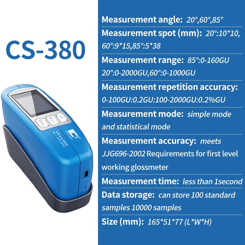 CS380-Multi-angle-Gloss-Meter-Leather-Plastic-Paint-Printing-Material ...