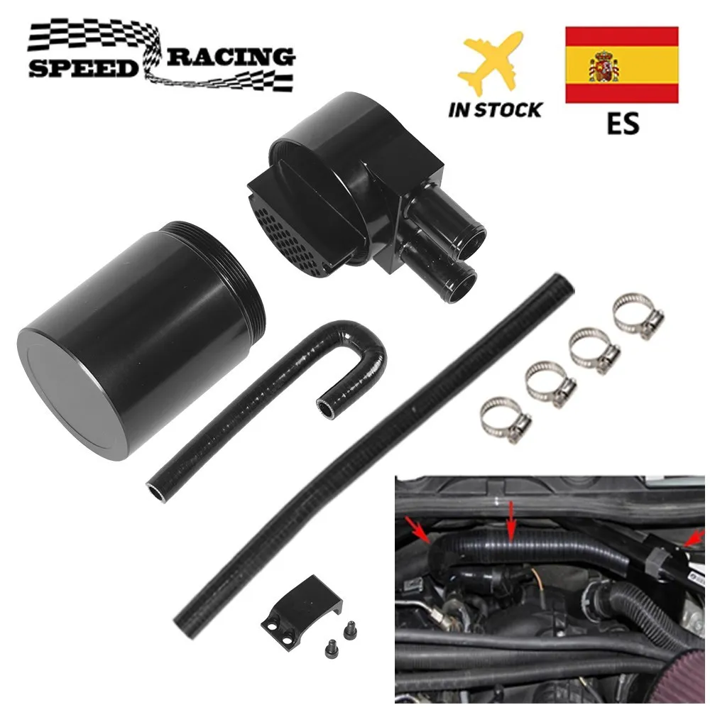 Aluminum-Reservior-Oil-Catch-Can-Tank-with-Silicone-Radiator-Hose-for ...