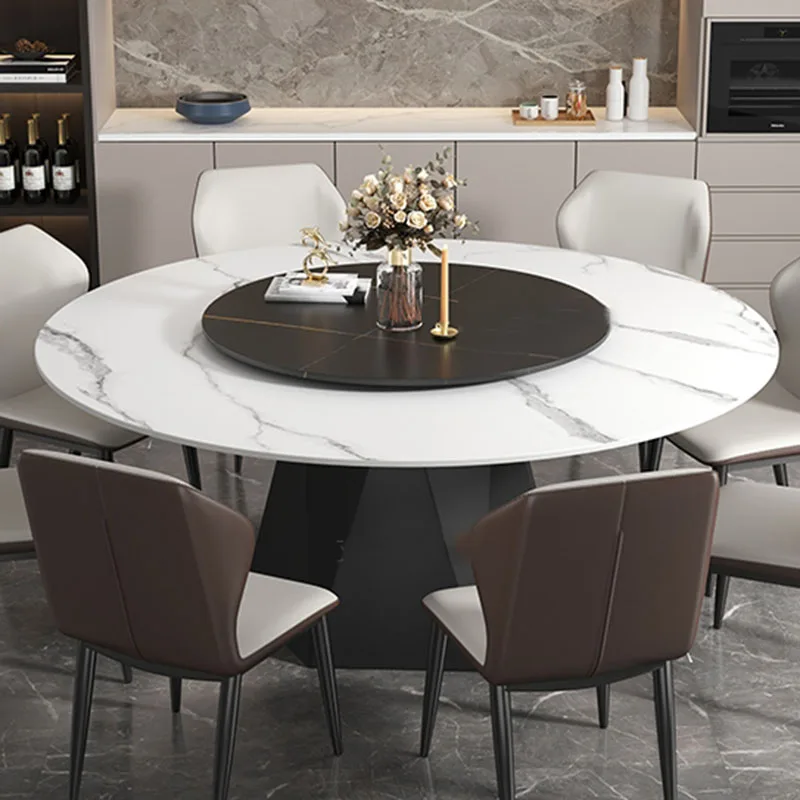 Mobile-Dinner-Dining-Tables-Kitchen-Restaurant-Center-Marble-Dining ...