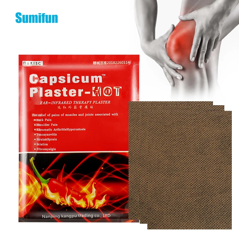 8Pcs-Pain-Relief-Patch-Pepper-Health-Care-Medical-Plasters-Hot-Capsicum ...