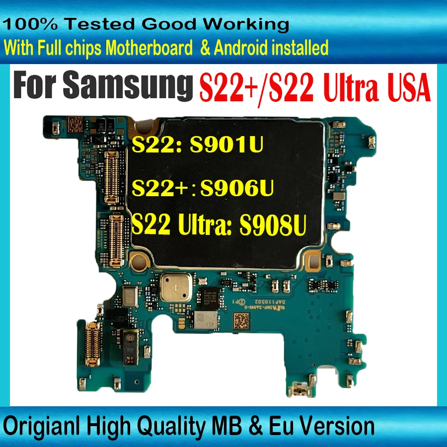 Placa-base-para-Samsung-Galaxy-S22-Ultra-placa-l-gica-desbloqueada-con ...