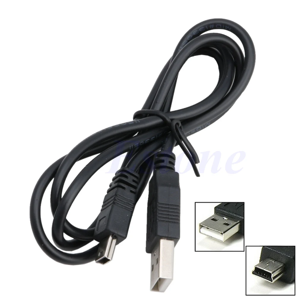 5 Pin 0.8m USB 2.0 A Male to Mini B Cable for MP3/4 PDA GPS Systems ...