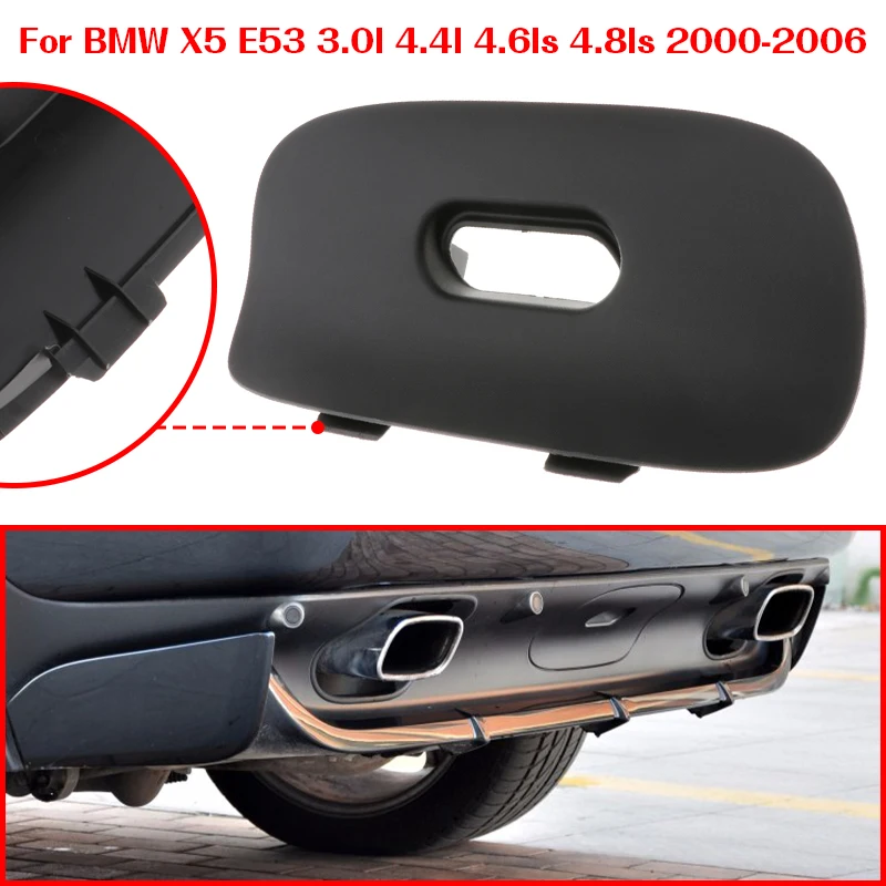 Rear-Bumper-Cover-Flap-Trailer-Hitch-Mount-With-Hole-for-BMW-X5-E53-00 ...
