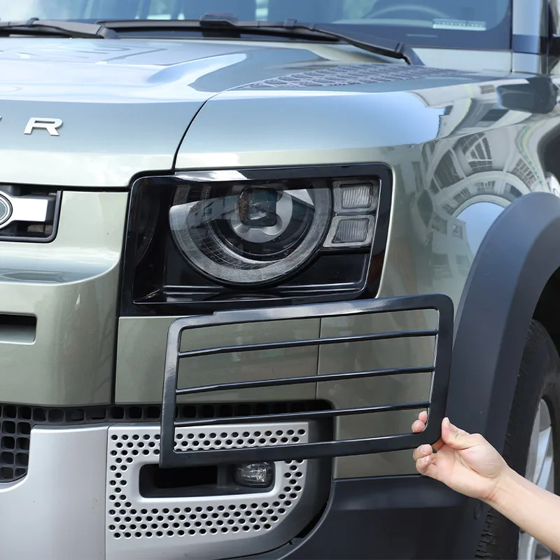 For-Land-Rover-Defender-110-2020-2024-Stainless-Steel-Car-Headlight ...