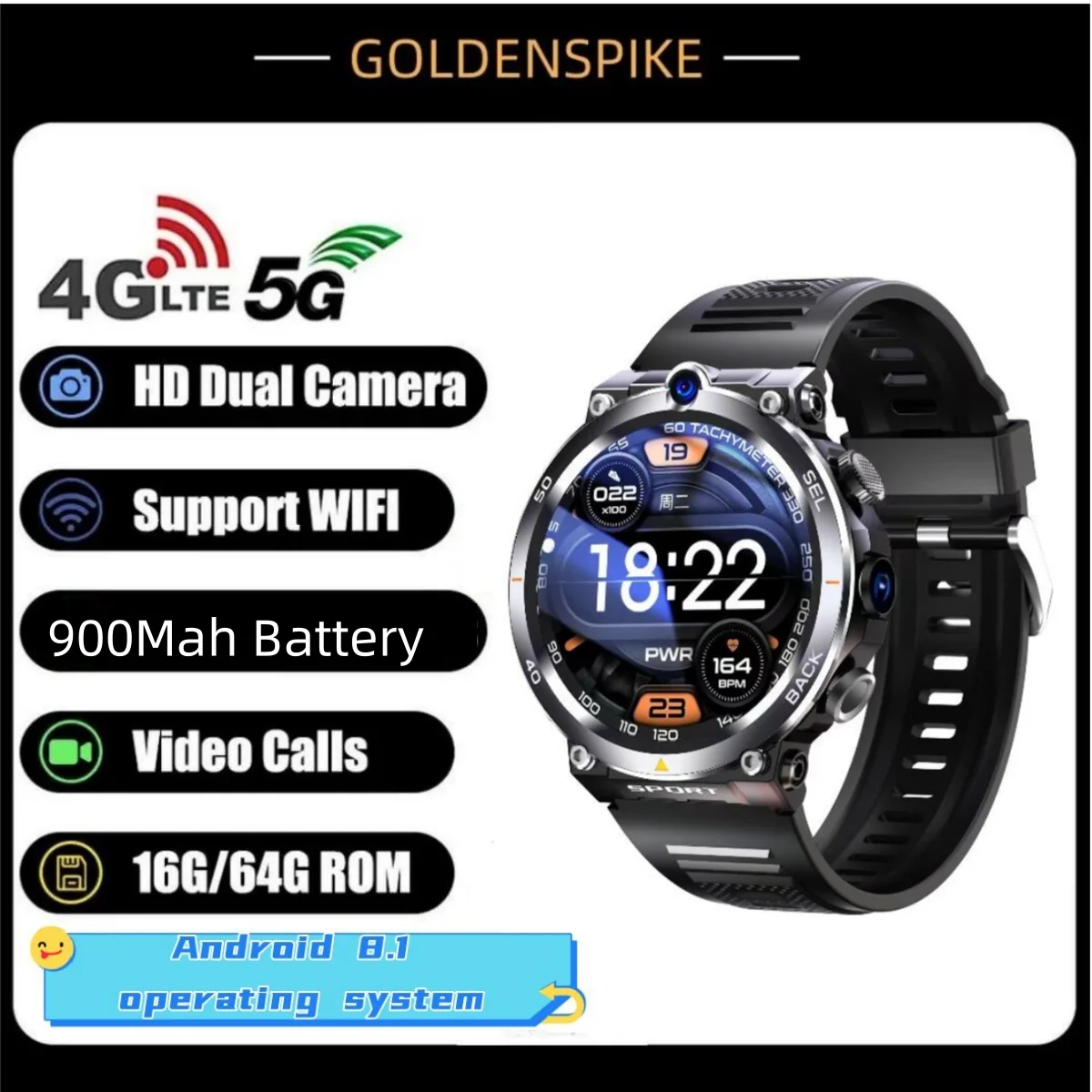 H10-Android-Smart-Watch-4G-Business-Men-Waterproof-Independent-Card ...
