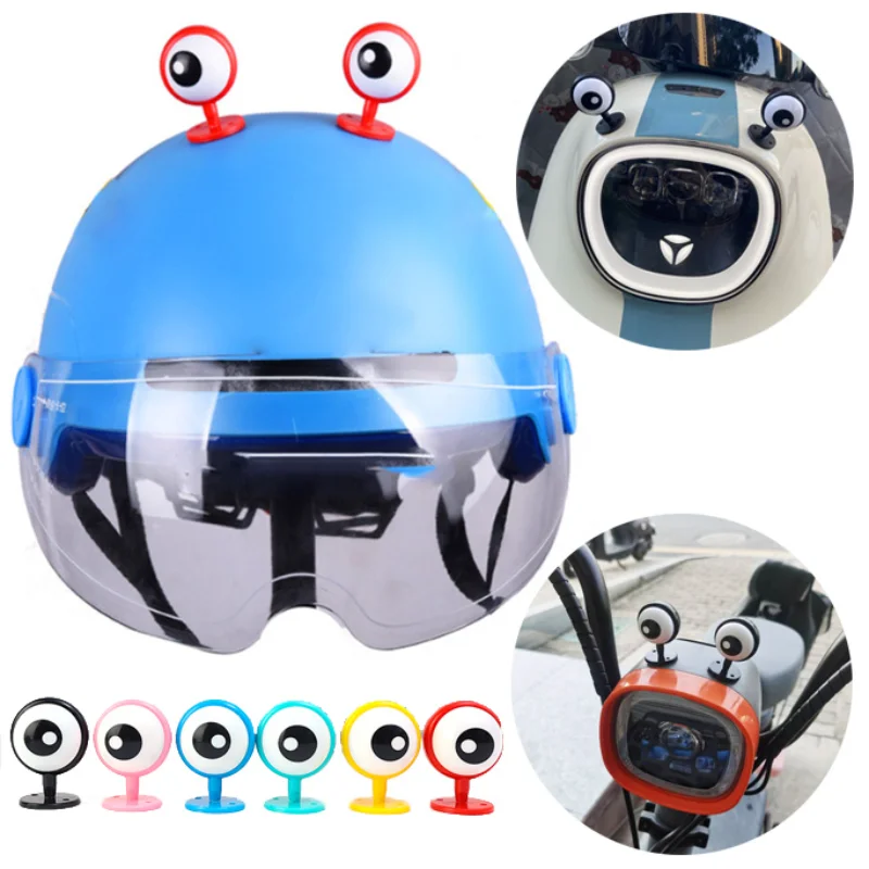 Helmet-Eye-Decoration-Electric-Vehicle-Helmet-Styling-Sticker-Cartoon ...