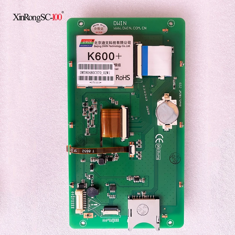 New-7-Inch-DGUS-Serial-Screen-DMT80480C070-02WT-Resistive-Touch-Screen ...