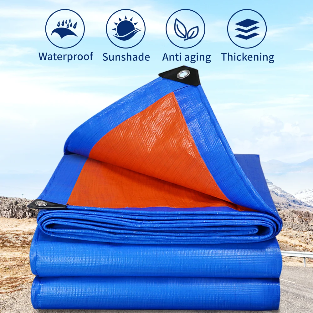 Blue-Orange-Color-PE-0-35mm-Tarpaulin-Rainproof-Cloth-Outdoor-Garden ...