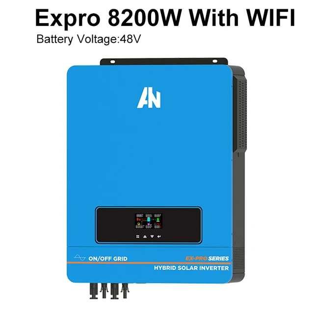 Solar Hybrid Inverter 8.2KW 10.2KW 8200W 10200W On/Off grid DC48V AC230V Built-in 160A Charge ...