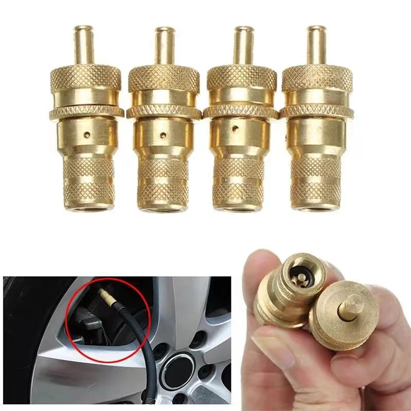 2/4Pcs Universal Automatic Tire Deflator, Brass, 6-30 PSI Tyre Deflator ...