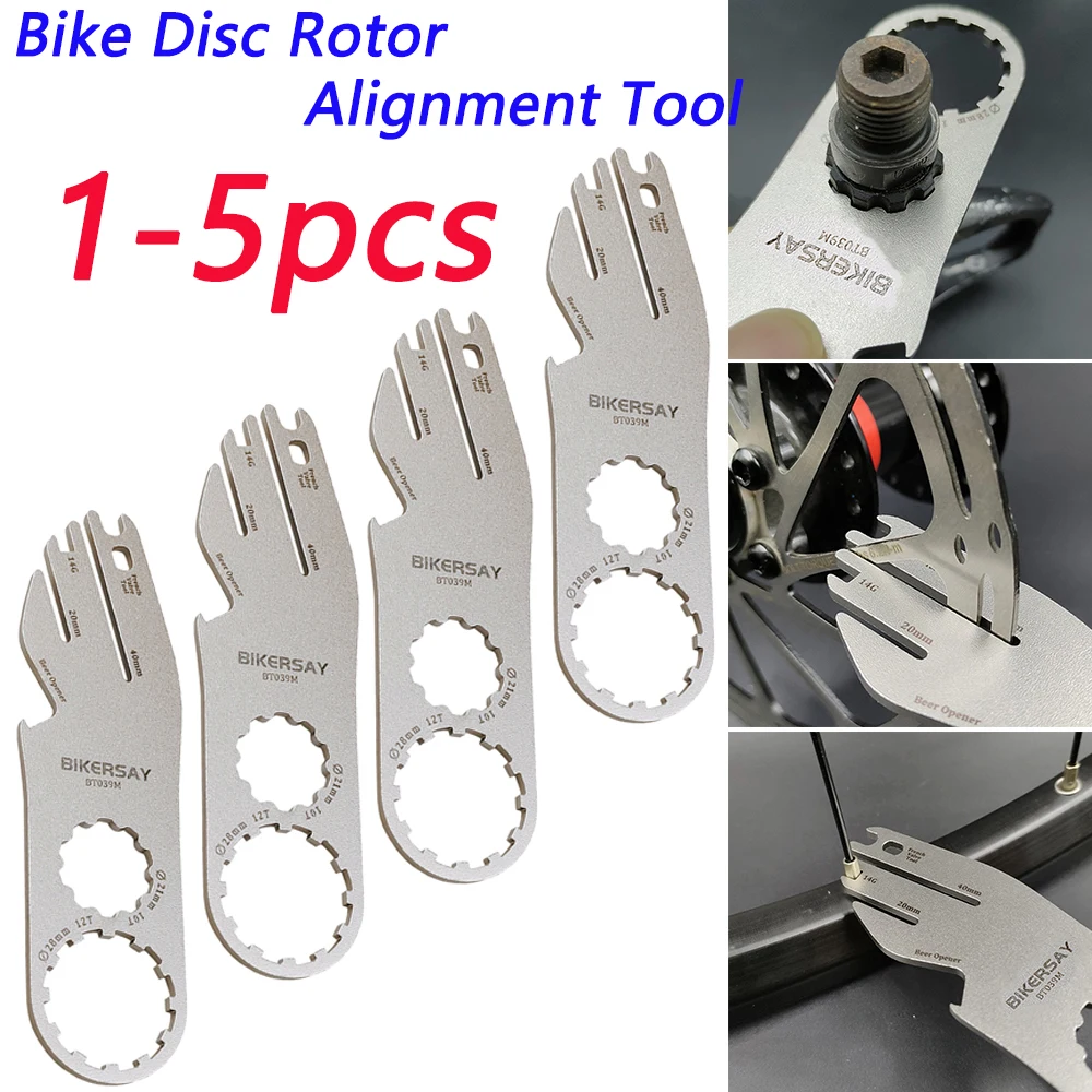 1-5pcs-Bike-Disc-Rotor-Alignment-Tool-Bicycle-Service-Spanner-Stainless ...