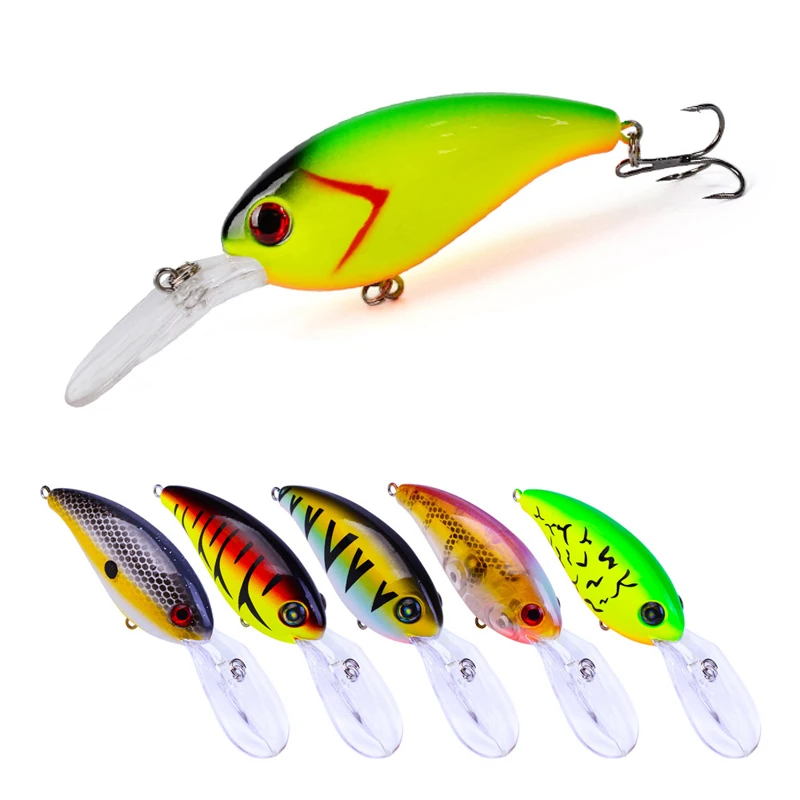 1pcs Crankbait Fishing Lures Sea Trolling Minnow Artificial Hard Bait ...