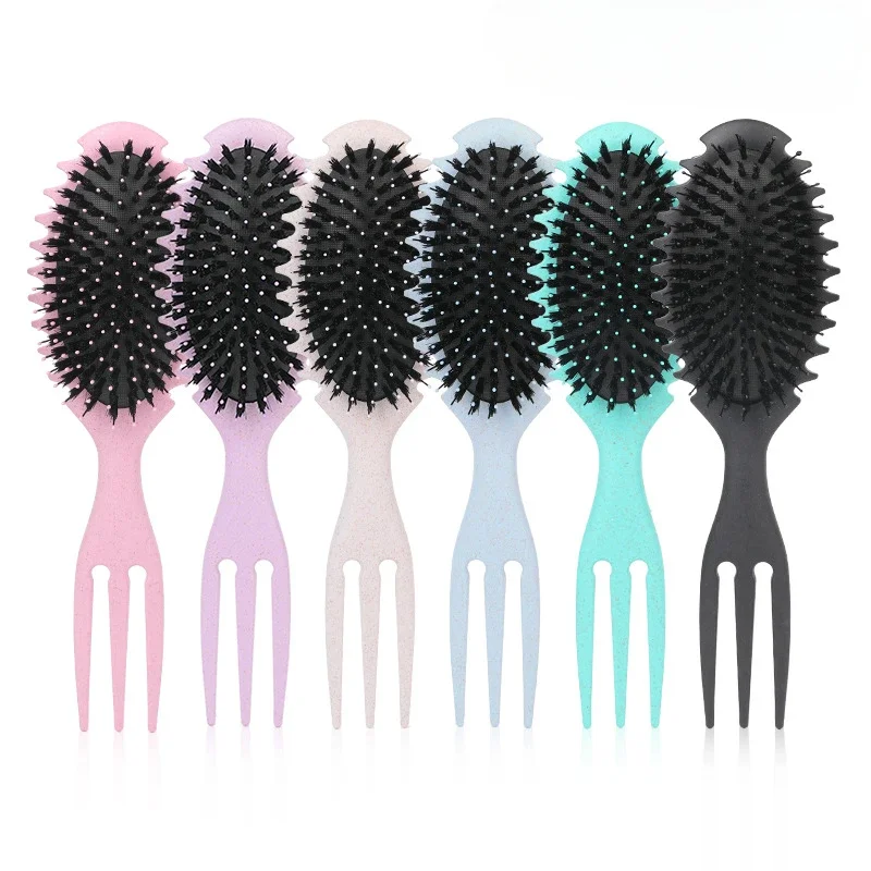 New-Curl-Define-Styling-Brush-Boar-Bristle-Detangling-Hair-Brush ...