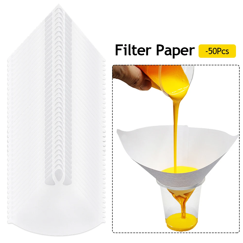 Car-Paint-Spray-Mesh-Paper-Filter-Purifying-Straining-Funnel-Disposable ...