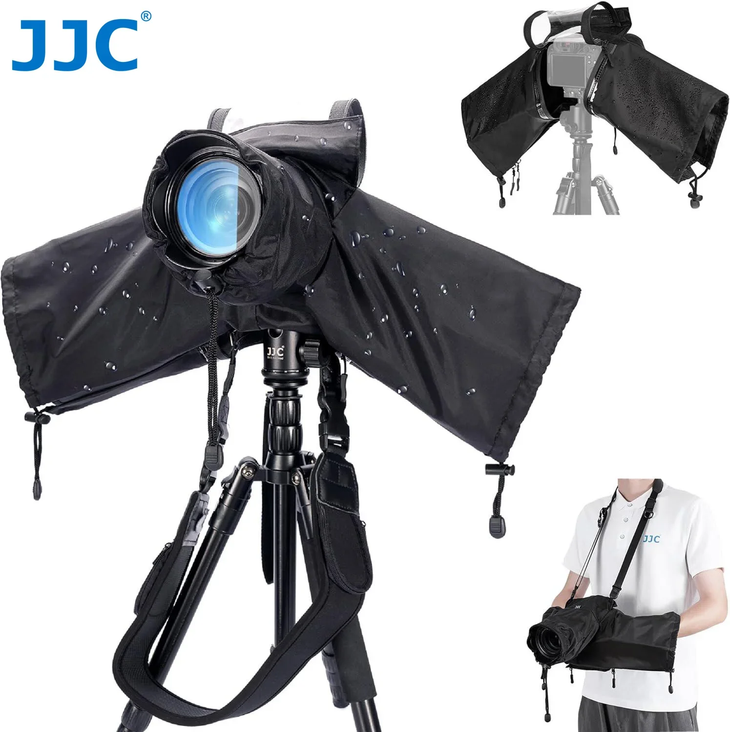 JJC-Camera-Rain-Cover-with-Zippered-See-Through-Windows-for-Sony-A7RV ...