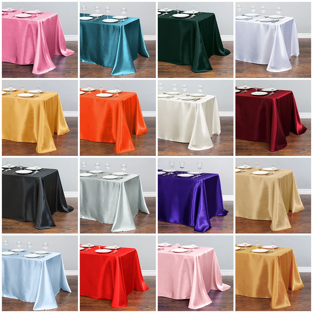 Rectangle-Tablecloth-Satin-Table-Cloth-Overlays-Wedding-Christmas-Baby ...