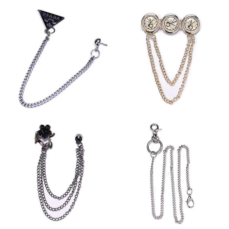 Retro-Clock-Tassel-Chain-Brooch-Metal-Rhinestone-Lapel-Pins-for-Women ...