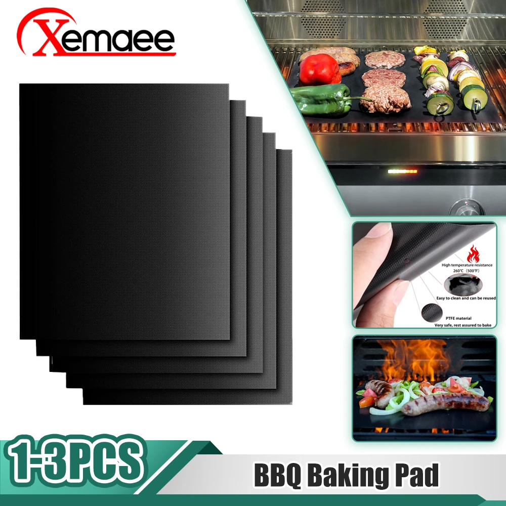 BBQ Grill Mat Pad Baking Pad Non stick Cooking Grilling Sheet Outdoor ...