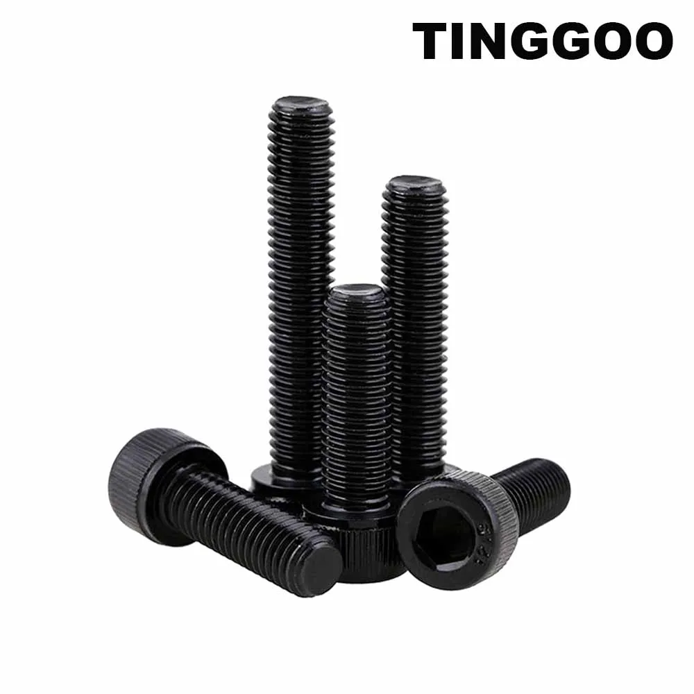 1/10pcs M4 M5 M6 M8 M10 M12 M14 M16 Left Hand Rotate Thread Black 12.9 ...