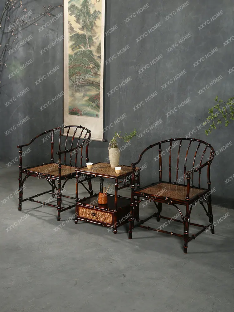 Handmade-Bamboo-Chinese-Retro-Tea-Making-Table-Antique-Small-Coffee ...