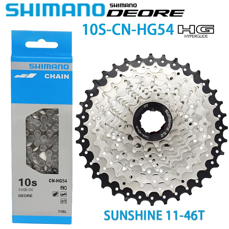 SHIMANO-DEORE-Bike-Kit-10s-CN-HG54-Ultra-Narrow-MTB-Bike-Chain-SUNSHINE ...