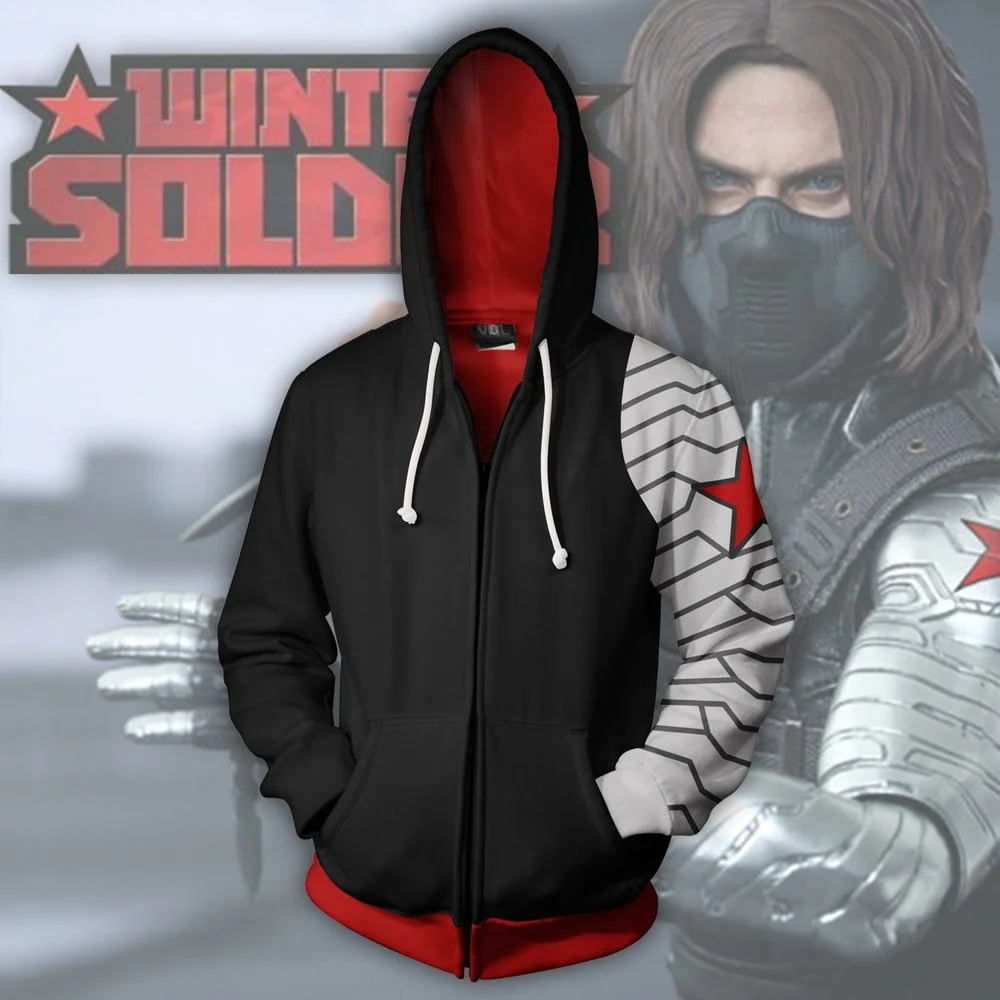 Superhero Bucky Barnes Cosplay Costumes 3d Printed Hoodies Falcon Sam ...