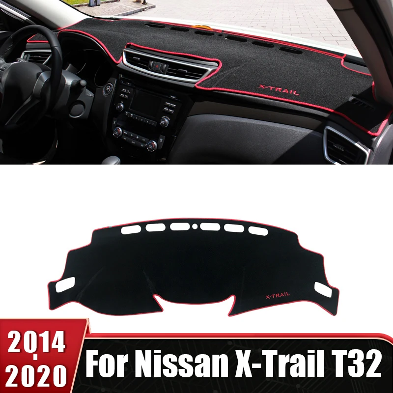 Car Dashboard Cover Mat For Nissan X Trail T32 X Trail XTrail T32 2014~2018 2019 2020 DashMat ...
