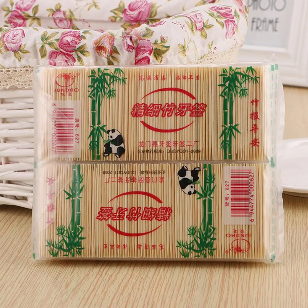 Bamboo-Toothpick-Disposable-Portable-Natural-Fruit-Salad-Toothpicks ...