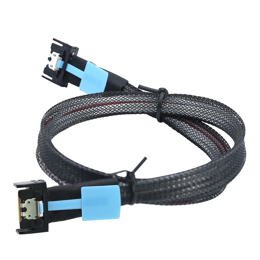 Gen5 PCIe PCI Express MCIO Slimline SFF-8654 4i to MCIO 4i Adapter ...