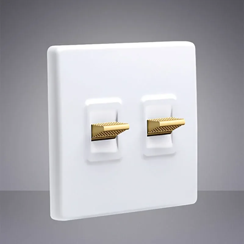 Retro-Branco-Toggle-Switch-Panel-Brass-Lever-Light-Switch-Wall-Power ...
