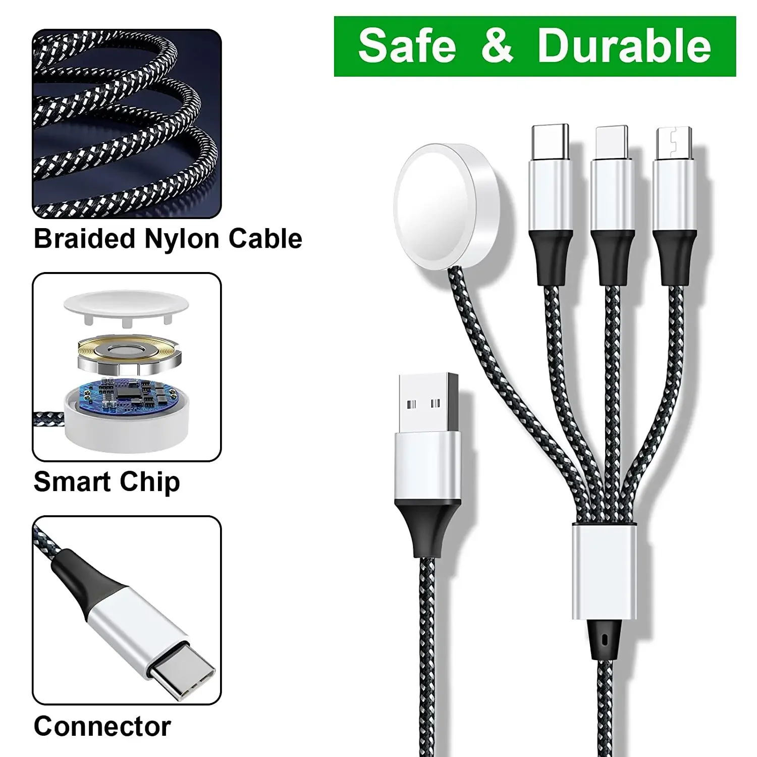4-in-1-Multi-USB-Charging-Cable-Watch-Charger-Magnetic-Charging-Cable ...
