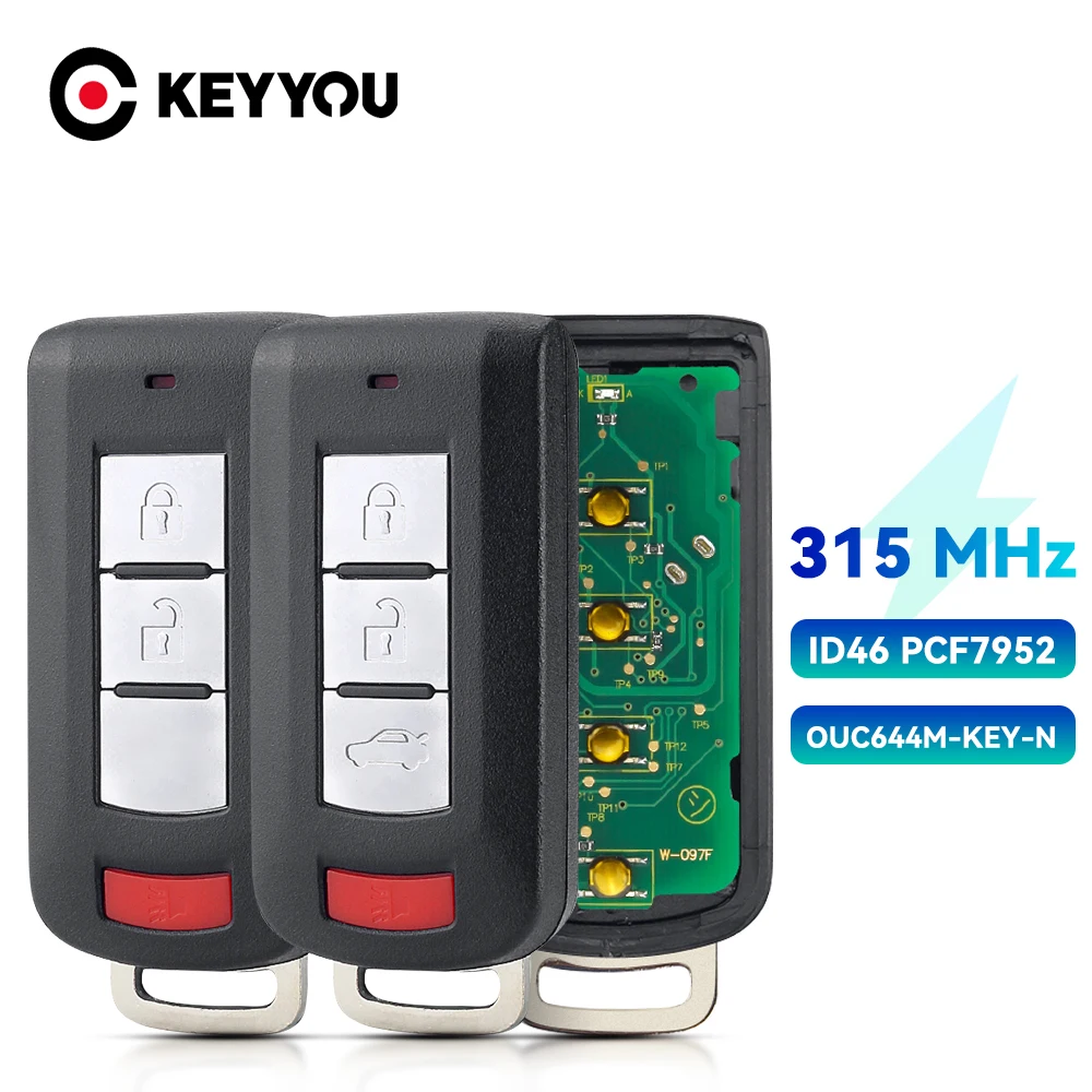 KEYYOU-Keyless-go-Smart-Remote-Key-2-1B-3-1B-315Mhz-ID46-PCF7952-for ...