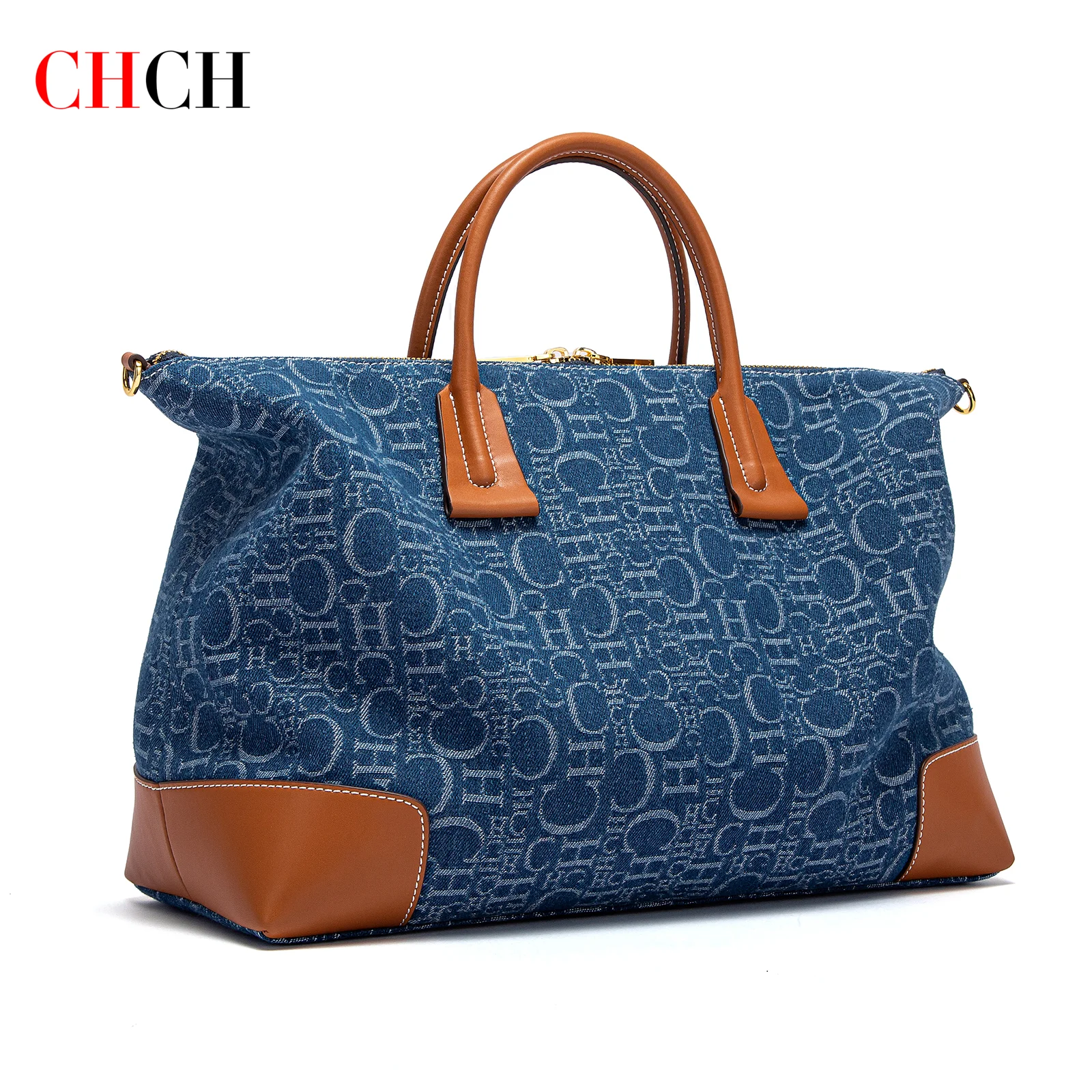 CHCH-Women-s-Travel-Bag-2025-New-Cowboy-Splicing-Design-Tote-Bag-Women ...