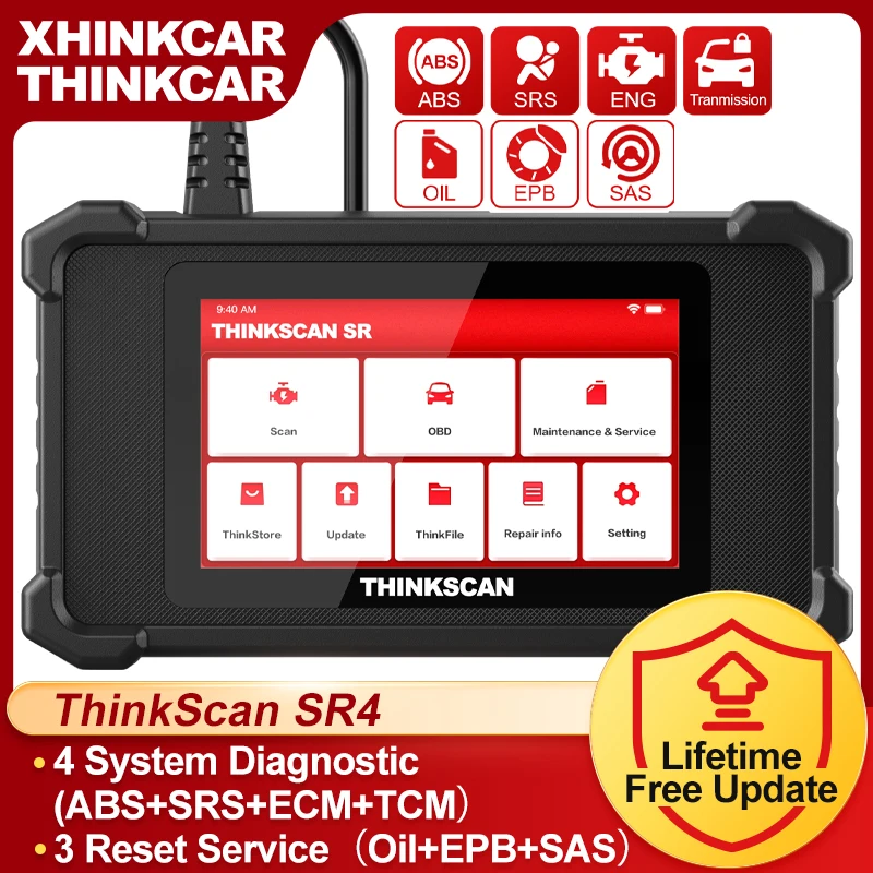 Thinkscan Sr2 Professional Obd2 Scanner Oil/epb/sas/tpms 28 Reset ...