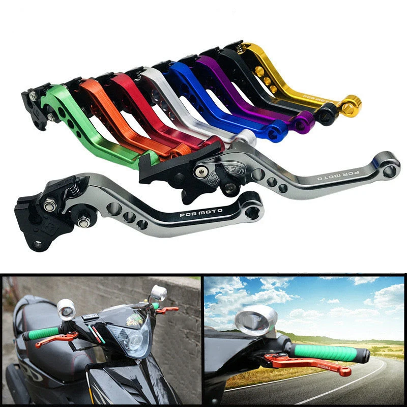 2-Pcs-CNC-Alloy-Motorcycle-Brake-Handle-Adjustable-Size-Moto-Motorbike ...