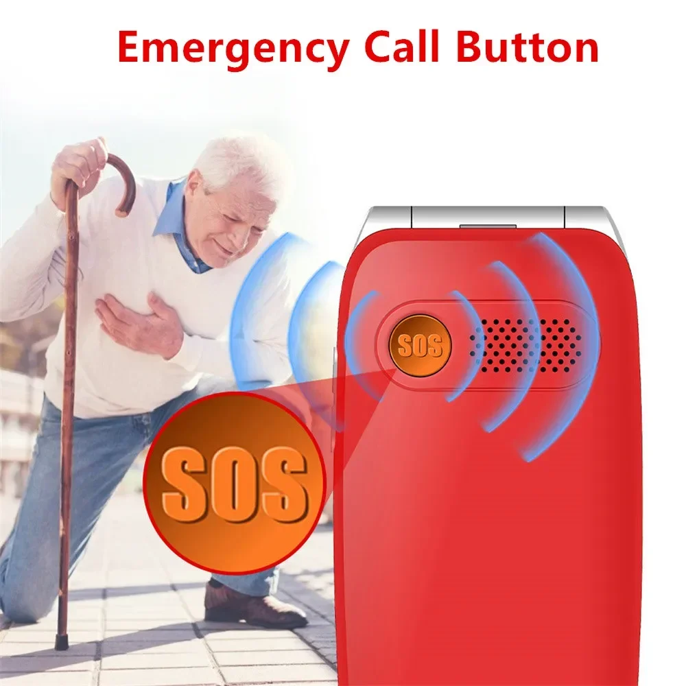 Choice ≤512m الإصدار العالمي القياسي ≤512mb هاتف Uniwa V202t 4g Flip ...