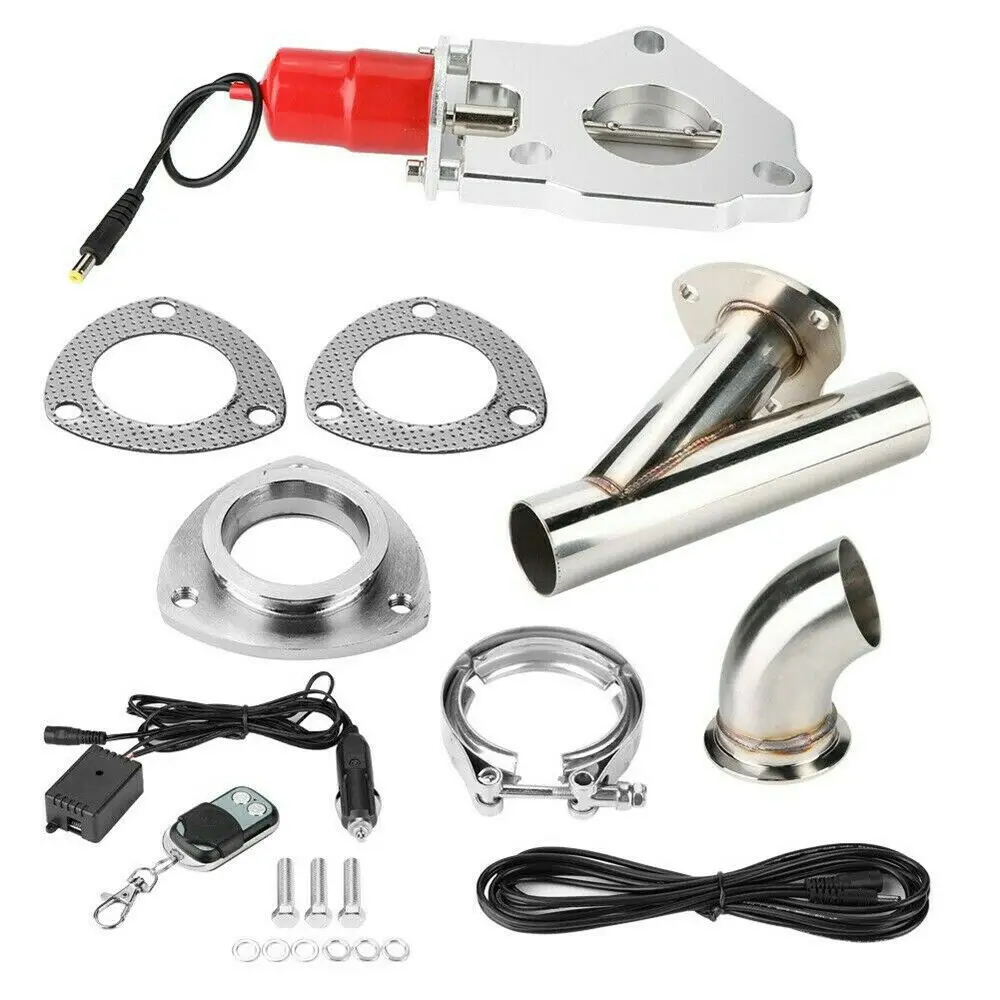 2.25in Electric Exhaust Cutout Kit Remote Control Valve With Electronic ...