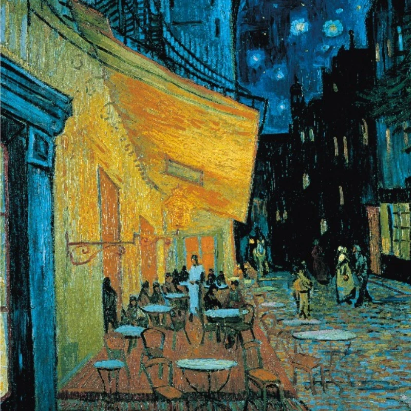 150PCS-Mini-Test-Tube-Jigsaw-Puzzle-Cafe-Terrace-Fidget-Toys-Famous-Van ...