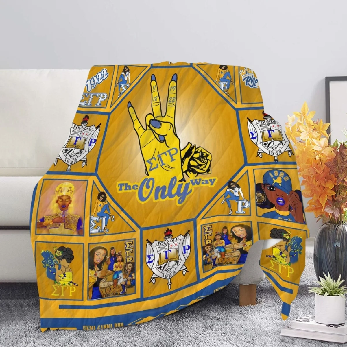 Delta Zeta Hand Sign Painted